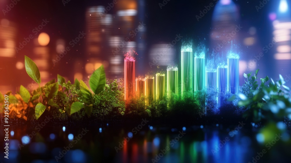 A dynamic bar graph illustrates the evolving relationship between ...