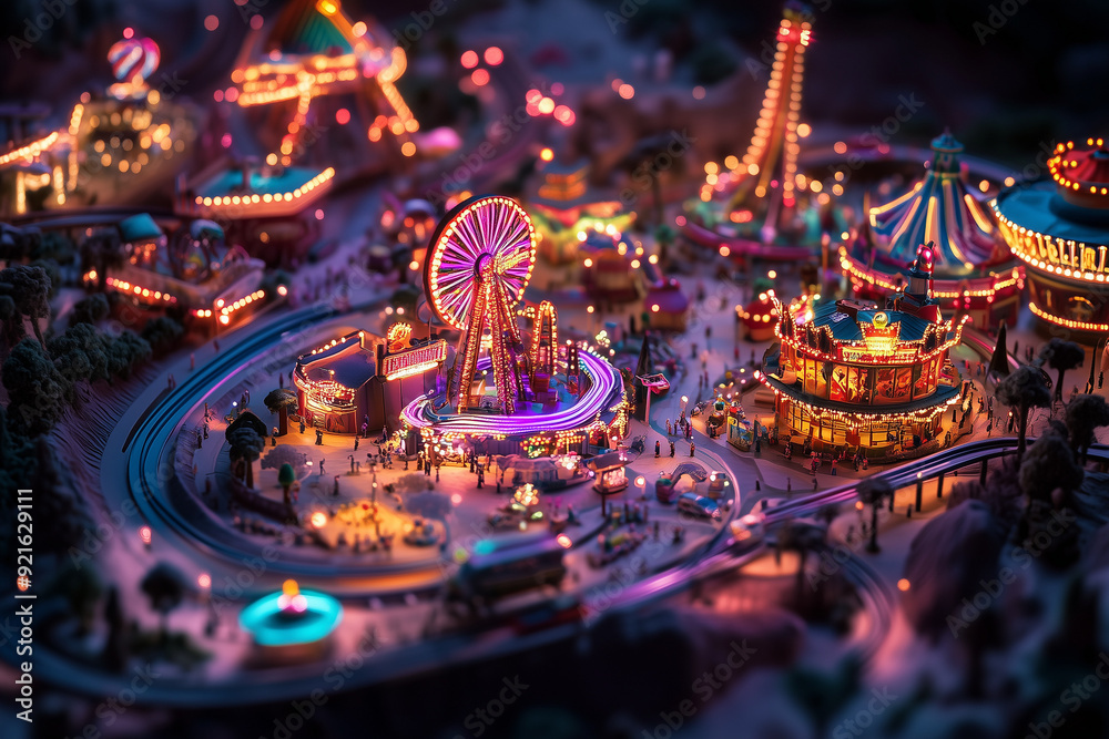 Explore Every Thrill: An Amusement Park Map with Sparking Attractions ...