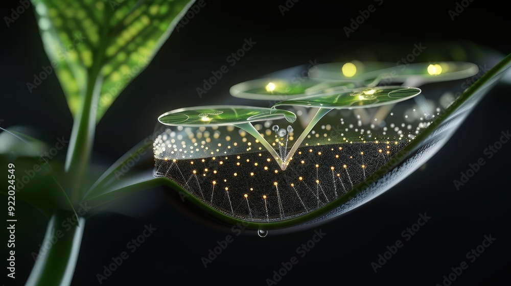 Illuminated Chloroplast Model Demonstrating Light-Dependent Reactions ...