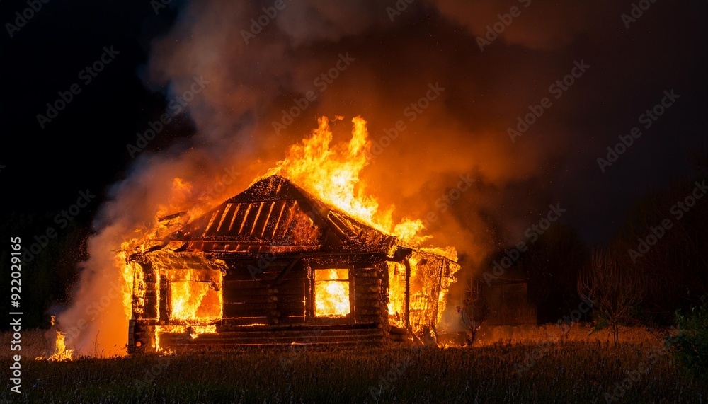 "Nightfall Inferno: The Accidental Blaze that Consumed the Wooden ...