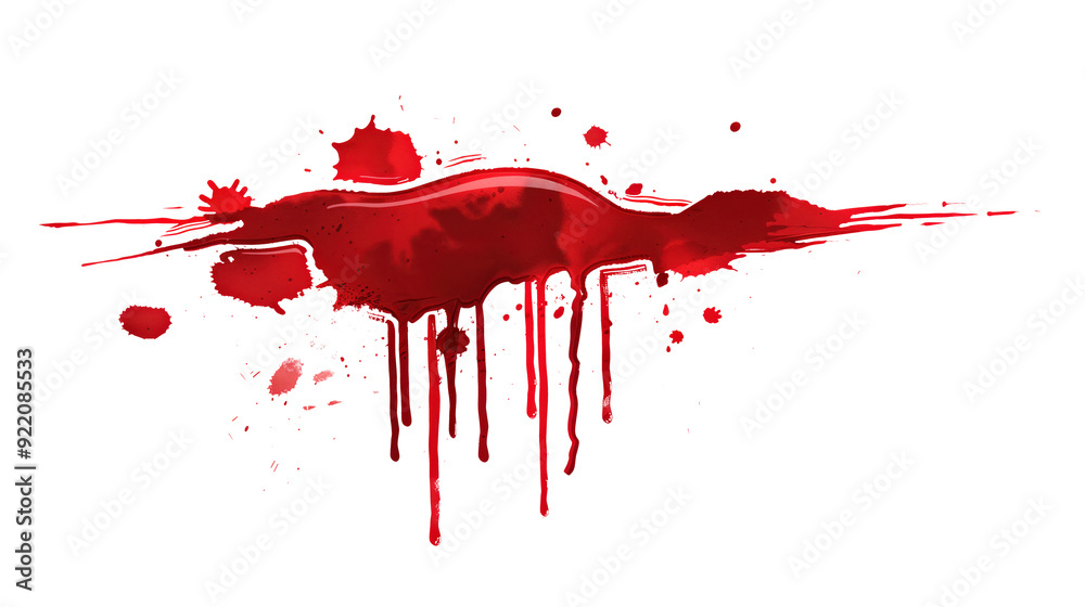 Blood Splatter Effect isolated on transparent background Stock Illustration | Adobe Stock
