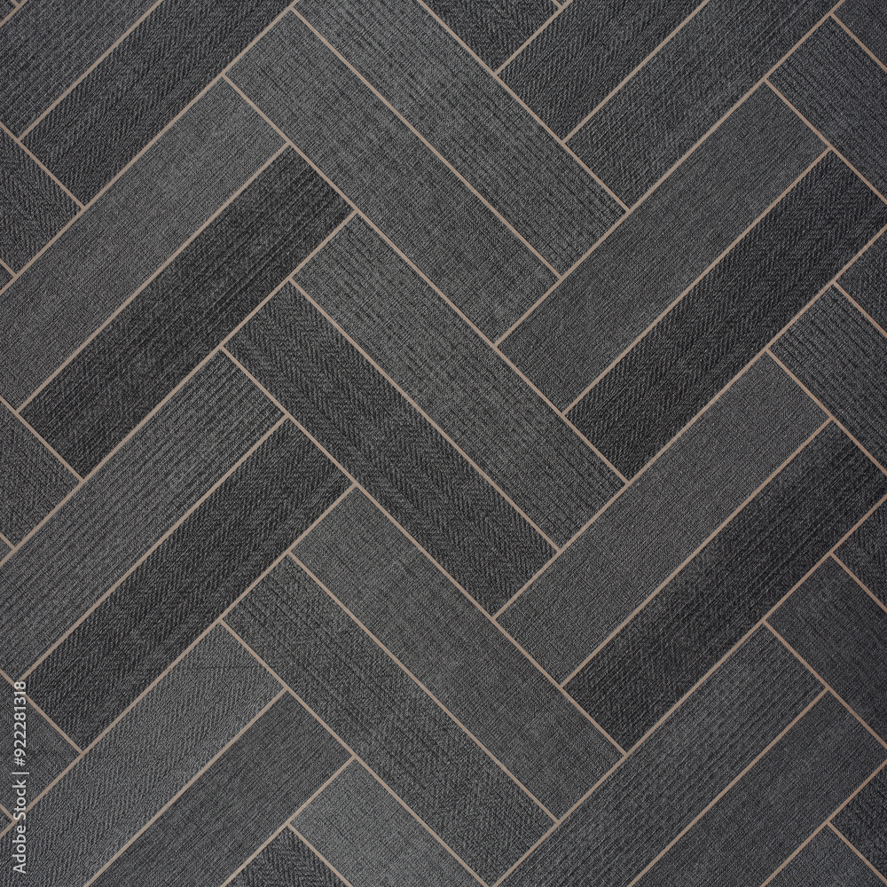 Dark Grey Herringbone Tile Pattern - High-Resolution Textured Ceramic ...