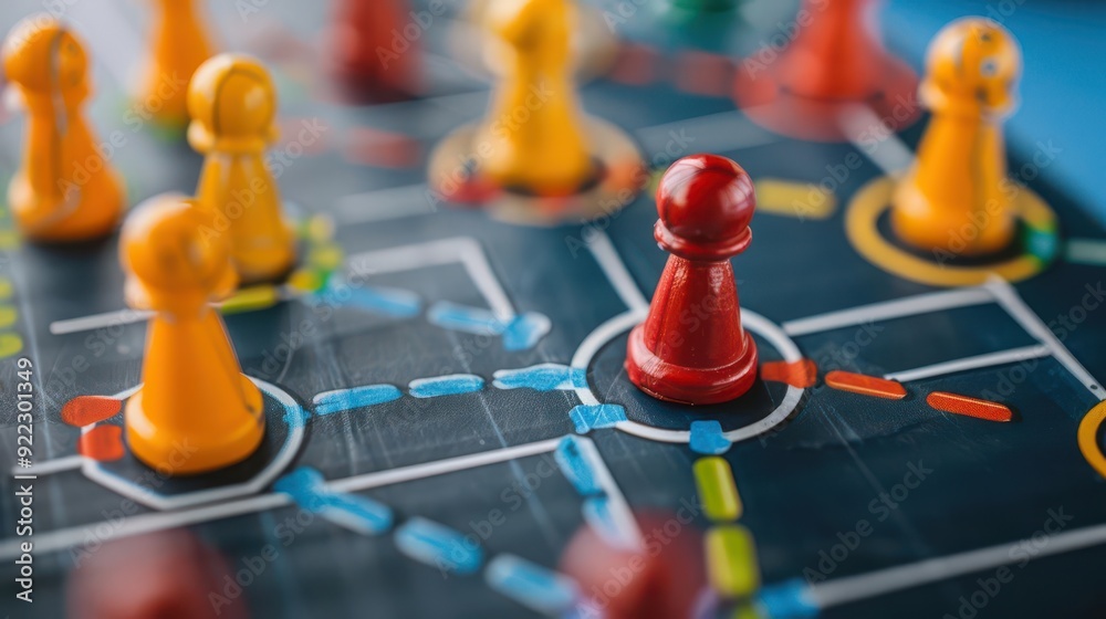 Stock-Illustration „Football strategy board with colorcoded zones and ...