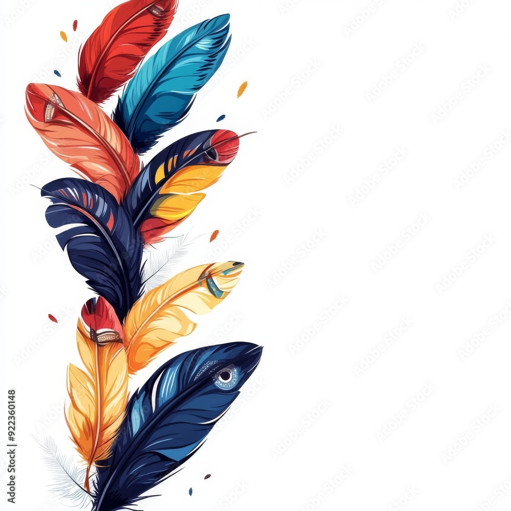 Feathered Flags of Indigenous Pride: A Vibrant Celebration of Heritage ...