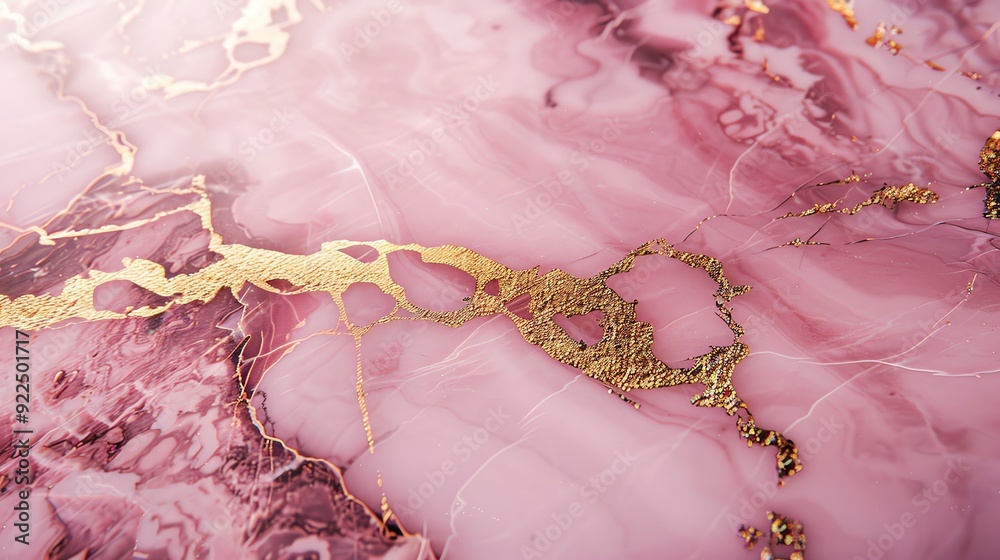 Elegant marbled pink and gold texture with fluid patterns. Perfect for ...