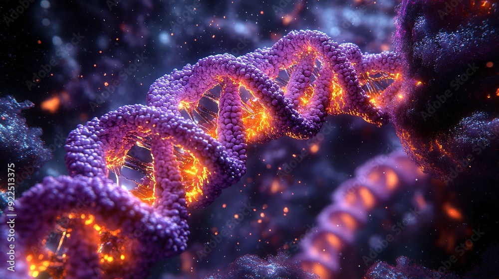 High-Resolution DNA and Chromosome Diagram: A high-resolution diagram ...