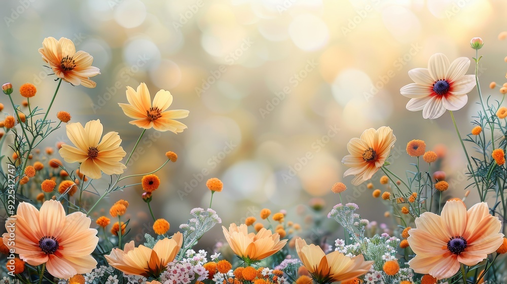 Elegant condolence card featuring a delicate floral outline, set ...