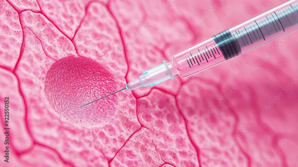 Diagram illustrating the mechanism of cholesterol-lowering injections ...