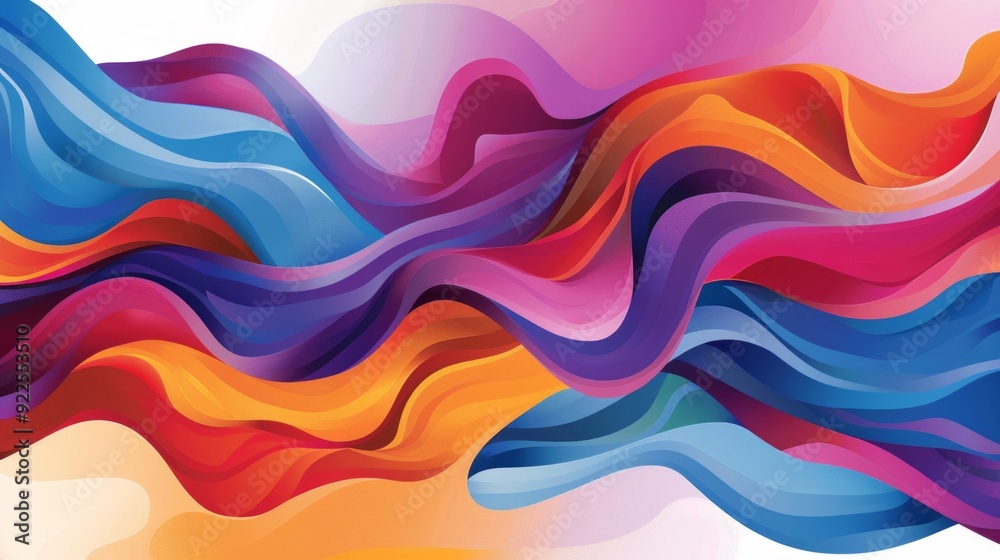 Craft a stunning vector background featuring a spectrum of vivid colors ...