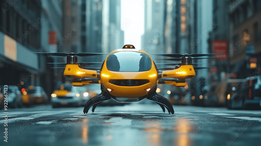 Future of urban air mobility, city air taxi, UAM urban air mobility ...