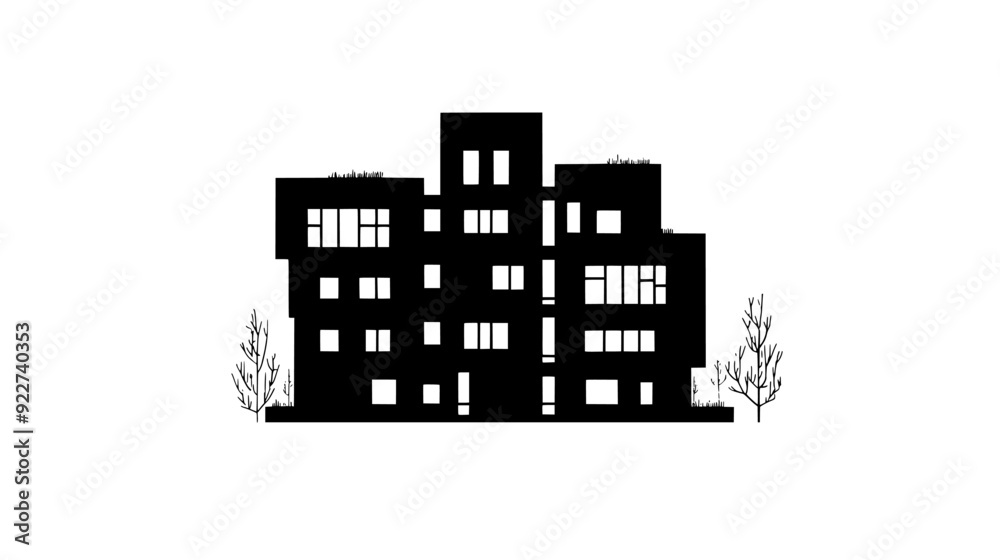 Modular blocks arranged in staggered patterns to form an adaptable ...