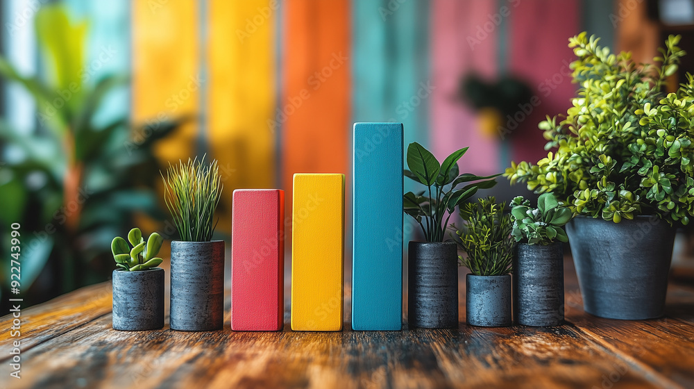 A stacked bar chart comparing the revenue streams of a company over ...