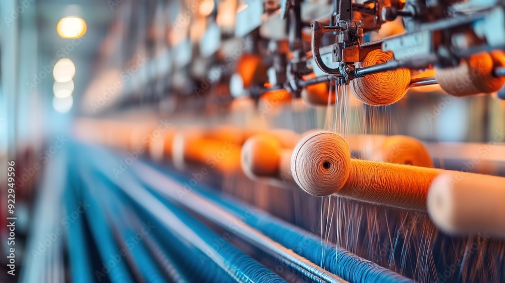 Innovative textile manufacturing process showcasing the intricate steps ...