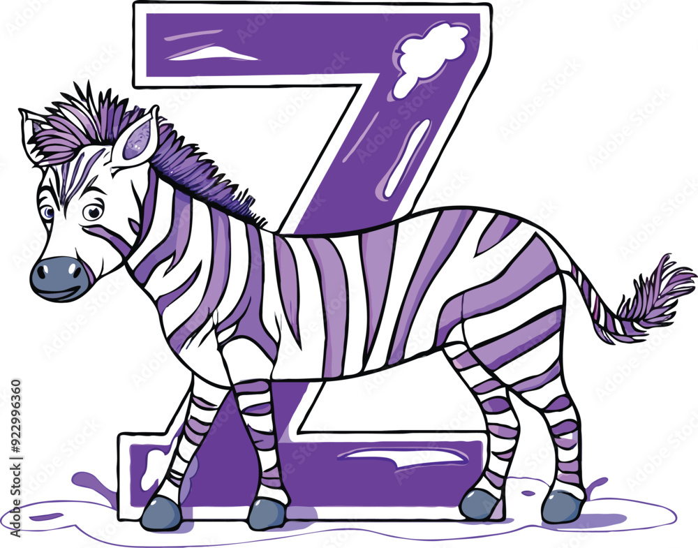 coloring page a simple drawing of pretty letter with cartoon character ...