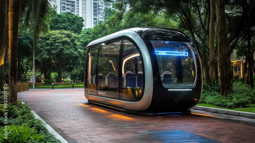Autonomous buses in Singapore: The future of public transport, Stock Photo | Adobe Stock