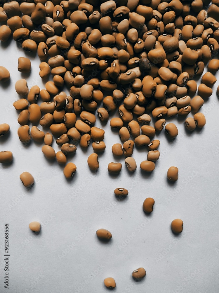 red cowpea isolated on white background. Vigna unguiculata is ...