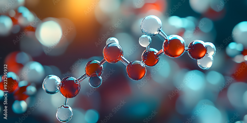 Visualizing the van der Waals structure of tirzepatide molecule in a 3D ...