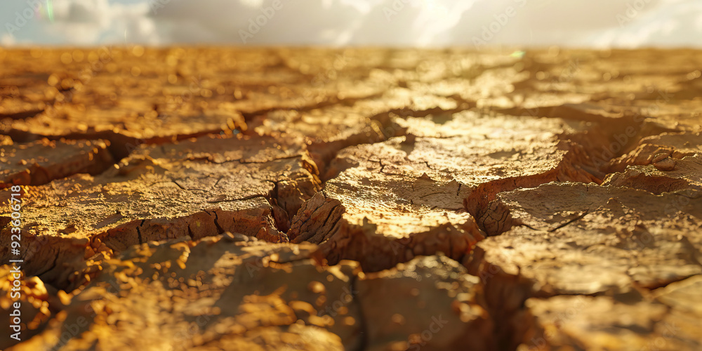 Stock-Illustration „Land degradation is the creeping desert of ...