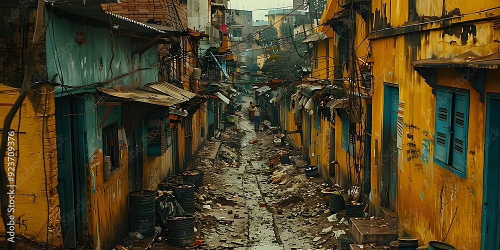 Stark Depiction of an Indian Slum: Economic Hardship, Garbage, and ...