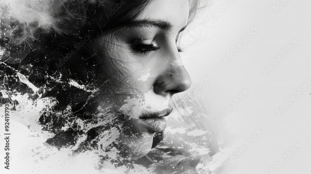 Surreal Double Exposure Art Combining Human Portraits with Natural ...