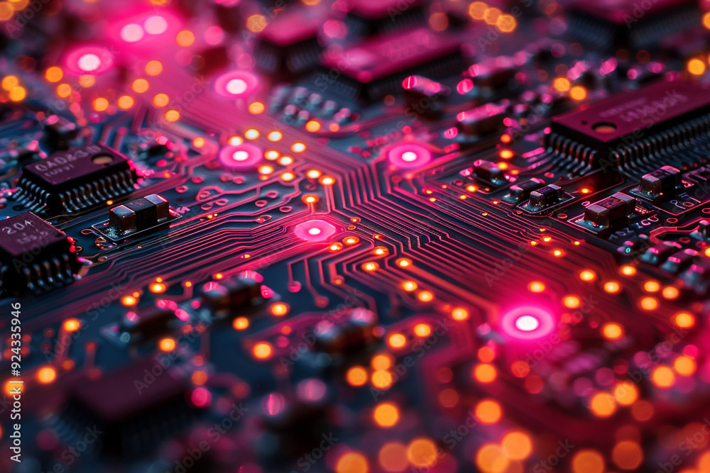 intricate and mesmerizing abstract patterns found in IC chips ...