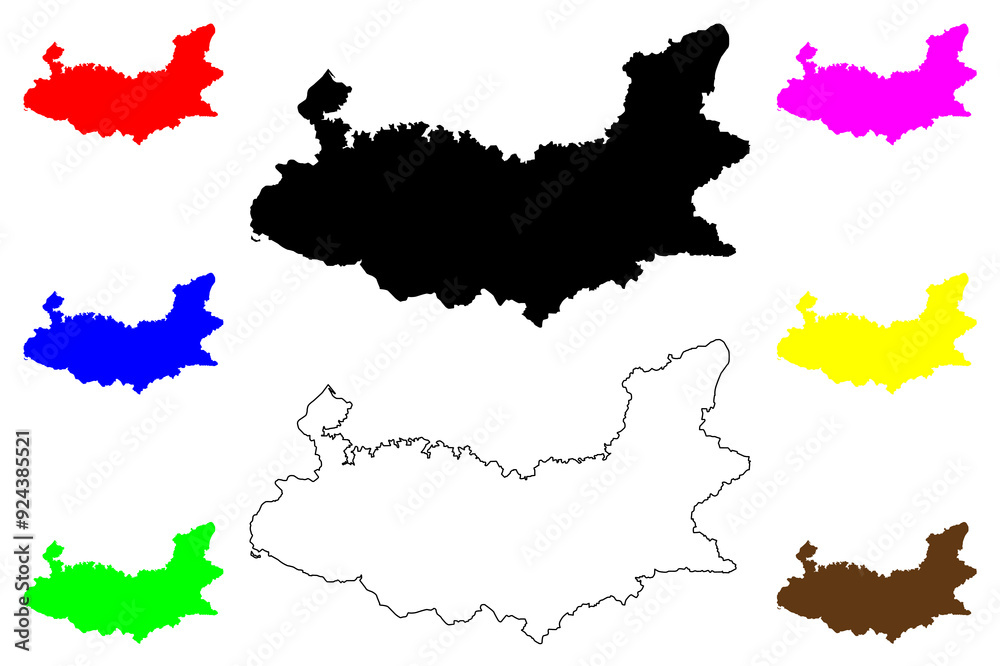 Elazig (Provinces of the Republic of Turkey) map vector illustration ...