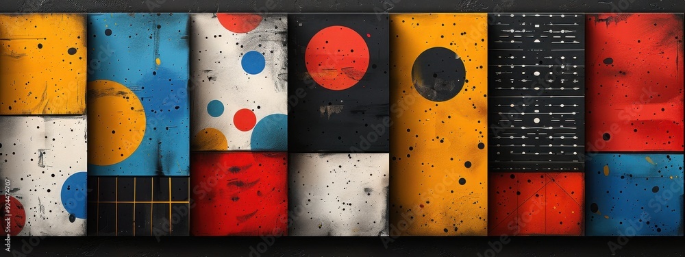 Abstract patterns: Design a series of seamless patterns with bold ...