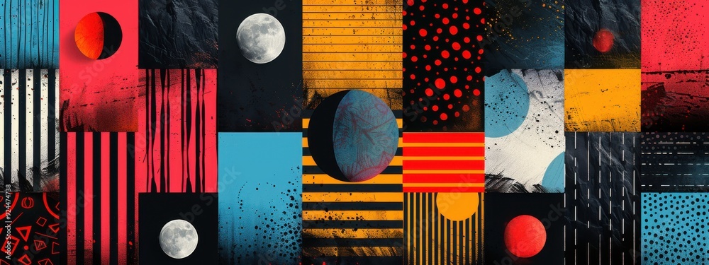 Abstract patterns: Design a series of seamless patterns with bold ...