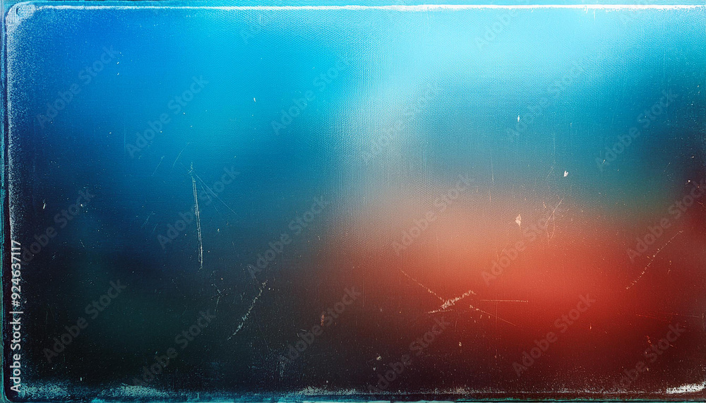 Vintage Gradient Texture with Subtle Dust and Scratches: Faded Blue to ...