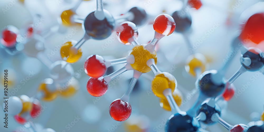 Molecular Structures Visualized in Chemistry and Biotech with High ...