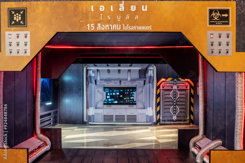 BANGKOK, THAILAND, 15 Aug 2024 - A beautiful standee of A Sci-Fi ...