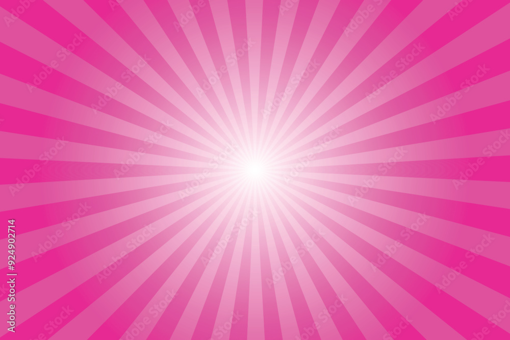Abstract Hollywood cerise red sunburst background with sun ray. Pattern ...