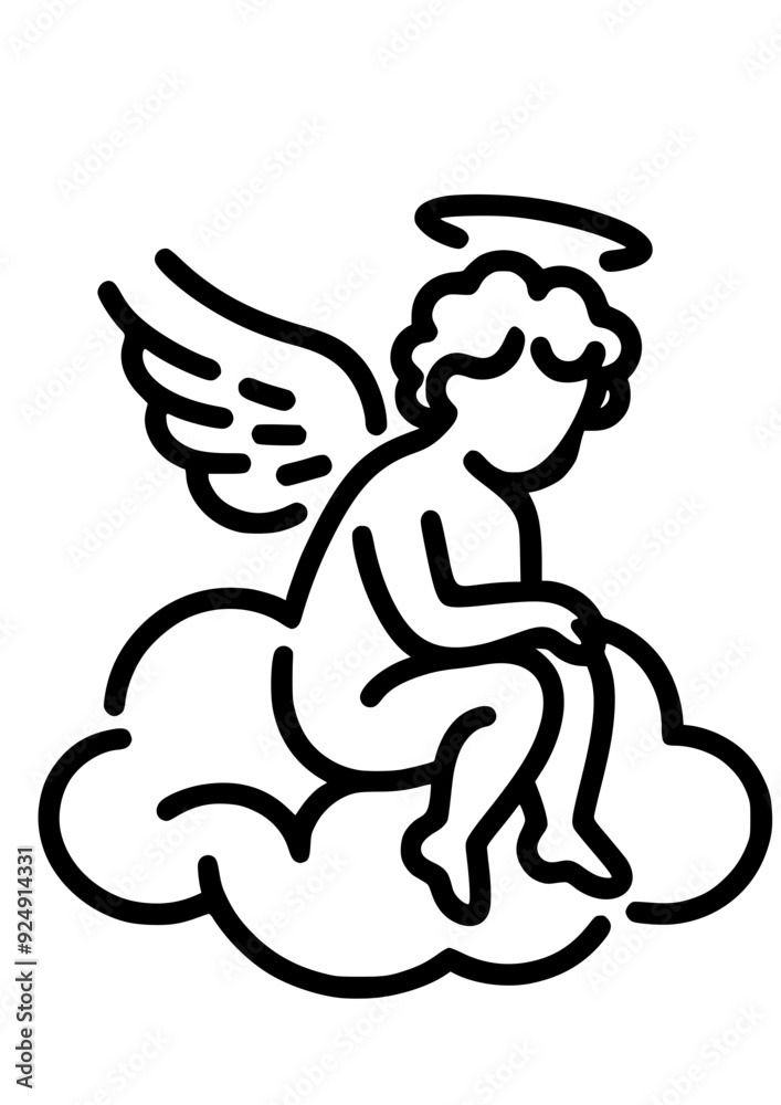 Cherub Angel SVG, Cute Angel SVG, Little Angel SVG, Saint SVG, Paradise ...