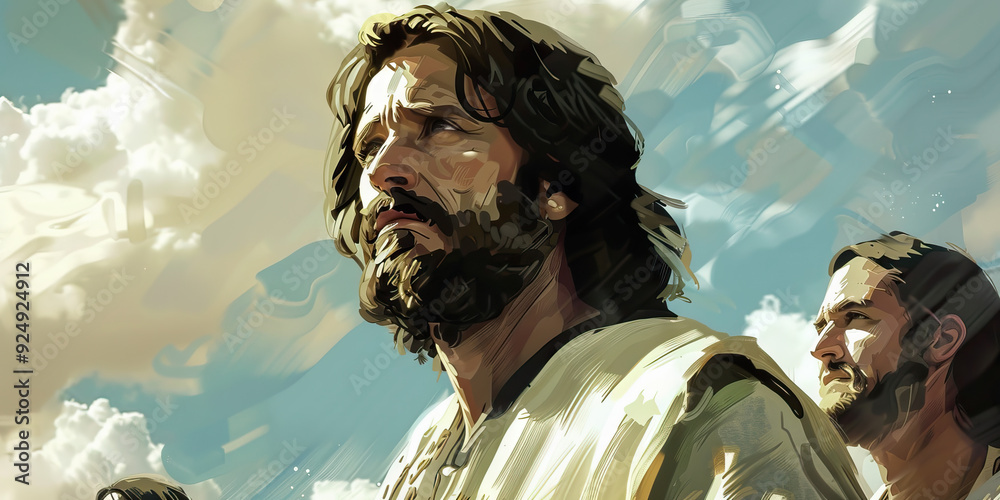 The Second Coming: The Glorious Return of Christ - Visualize a scene of ...