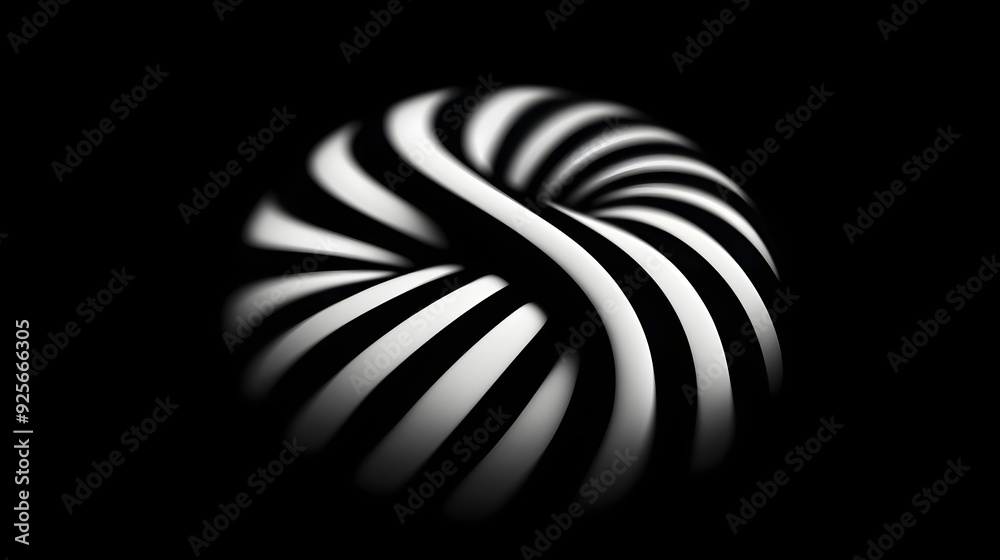 High-contrast fashion logo, bold shapes with intricate internal ...