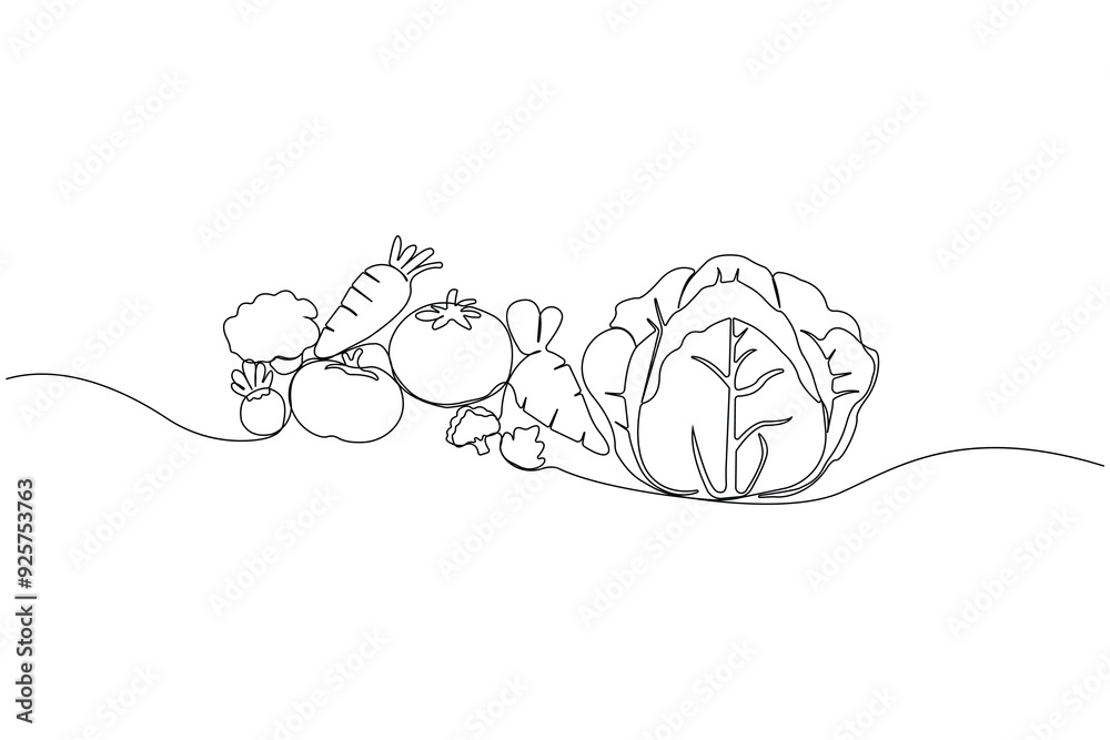 Hand-drawn Vegetable line art drawing. World Food Day concept ...