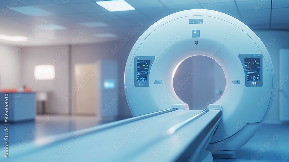 advanced mri or ct scan medical diagnosis machine at hospital lab as ...