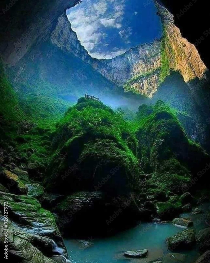 The largest and deepest sinkhole in the world is Xiaozhai Tiankeng, in ...
