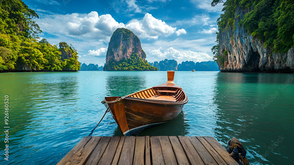 Illustrazione stock di Oh Soda island in Hang Inga bay, Thailand ...