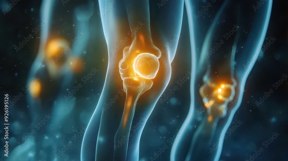 Timelapse sequence showing the stages of knee recovery from injury to ...