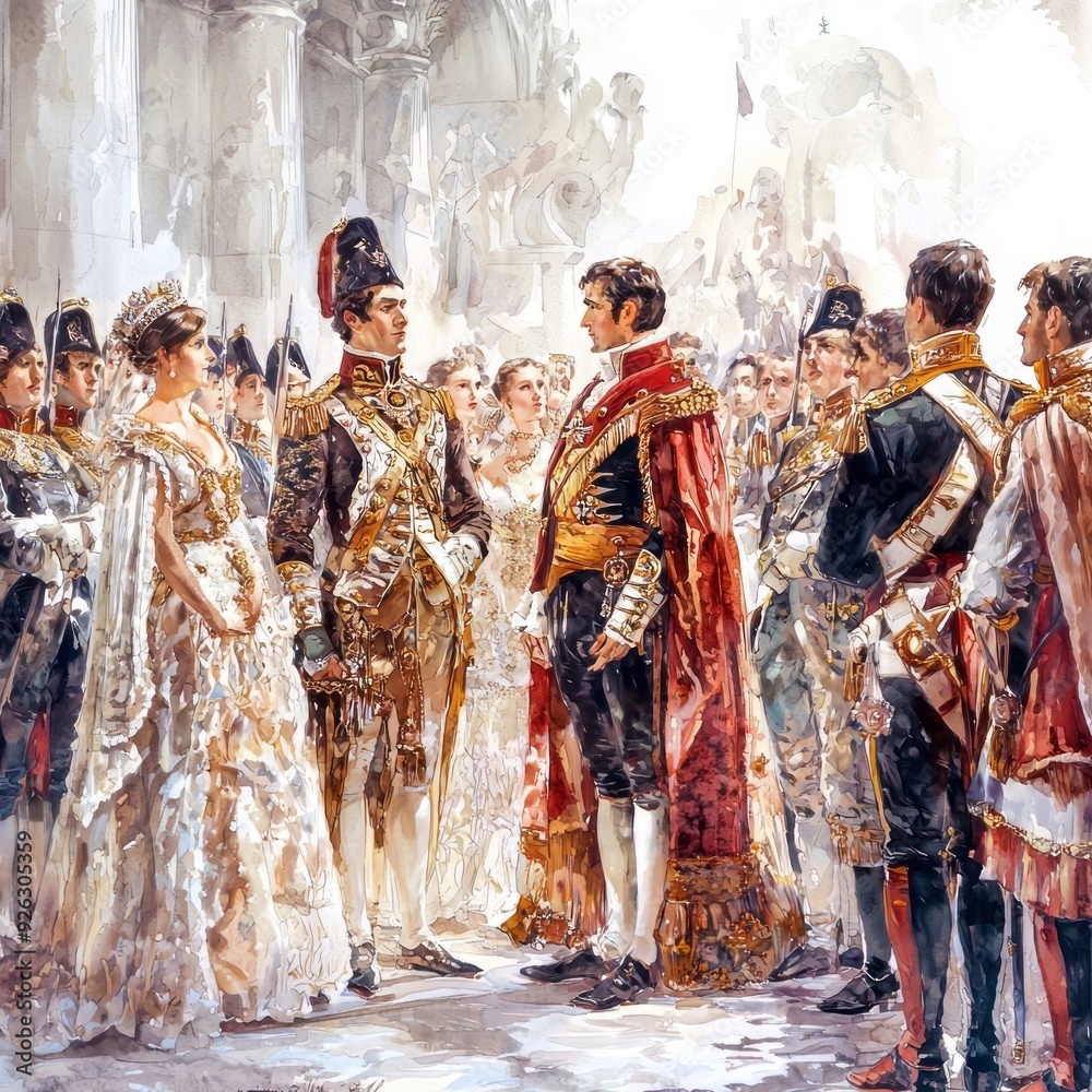 Napoleon's Coronation: A Fine Art Illustration - Masterpiece Recreated ...
