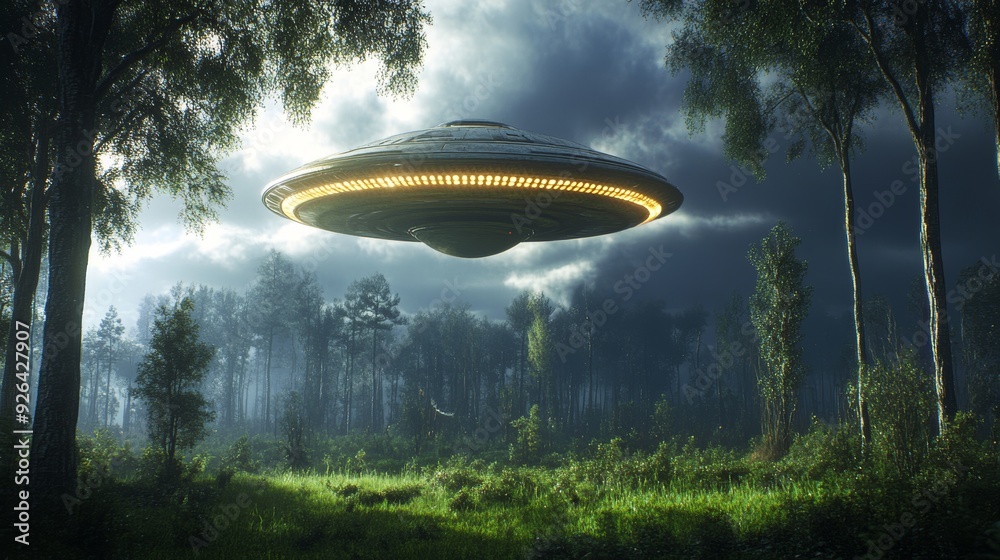 Enigmatic ufo sighting and alien abduction with spaceship on earth in ...