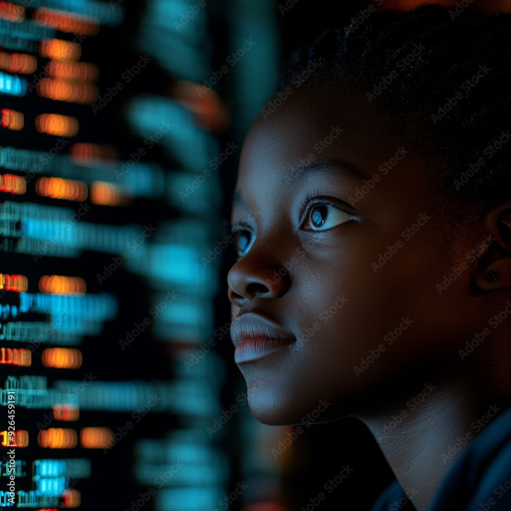 Inclusive Digital Education: African American IT Student Mastering ...