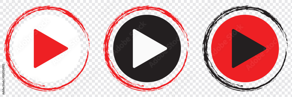 Red Youtube play button png, Youtube video and music icon. Youtube app ...