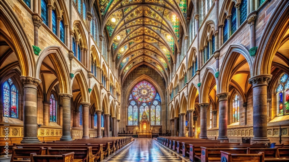 Grand Cathedral of St Peter and St Paul with impressive gothic ...