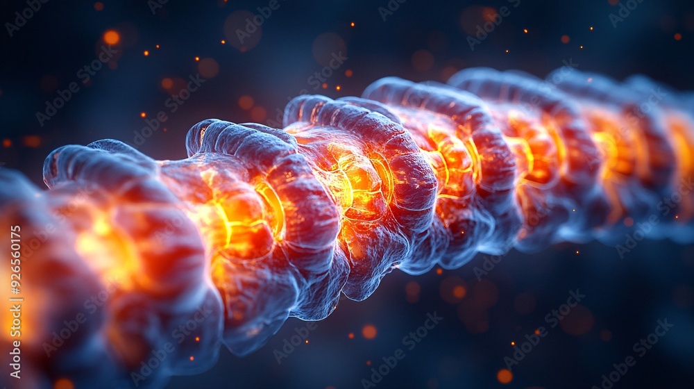 3D Human Spinal Cord Anatomy: A detailed 3D rendering of the spinal ...