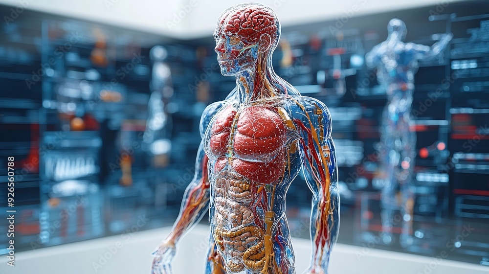 3D Human Endocrine System: A detailed 3D model of the endocrine system ...