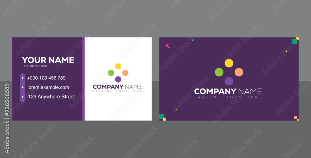 pixel business card design vector Stock Vector | Adobe Stock