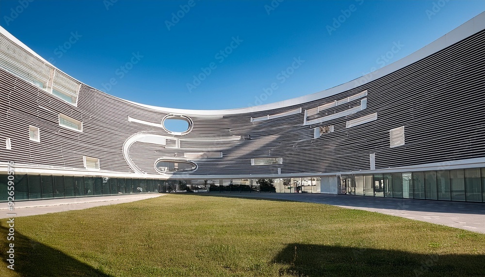 Modern buildings often use curved surfaces in their walls and facades ...