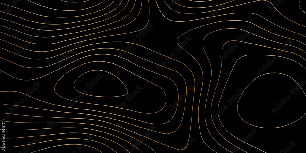 Abstract light pattern Vector illustration. Topographic map background ...